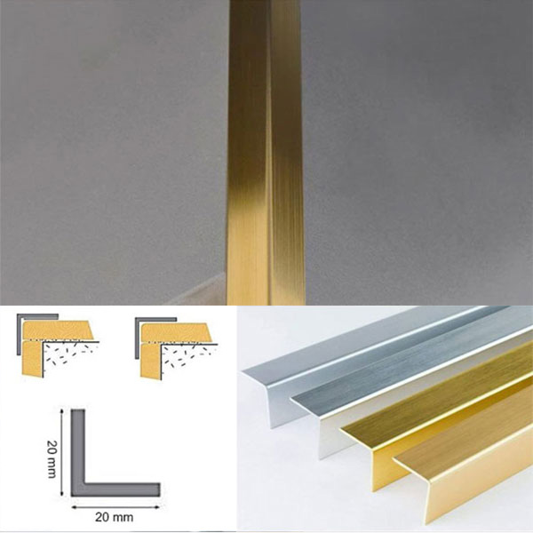 Buy High Quality Chrome & Gold Effect Plastic PVC Angles Trim Wall Edge ...